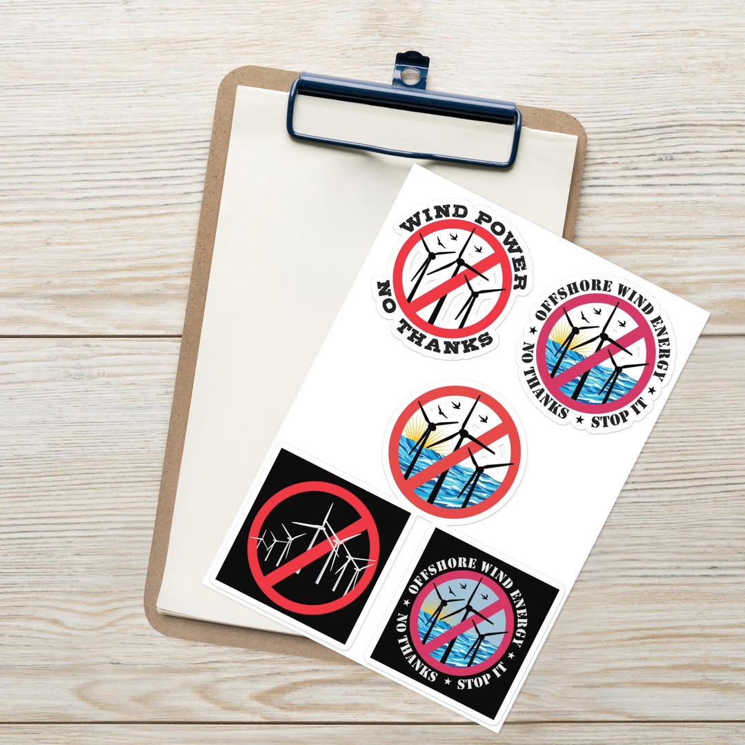 Offshore Wind Turbine Protest – No Wind Power Stickers for ...