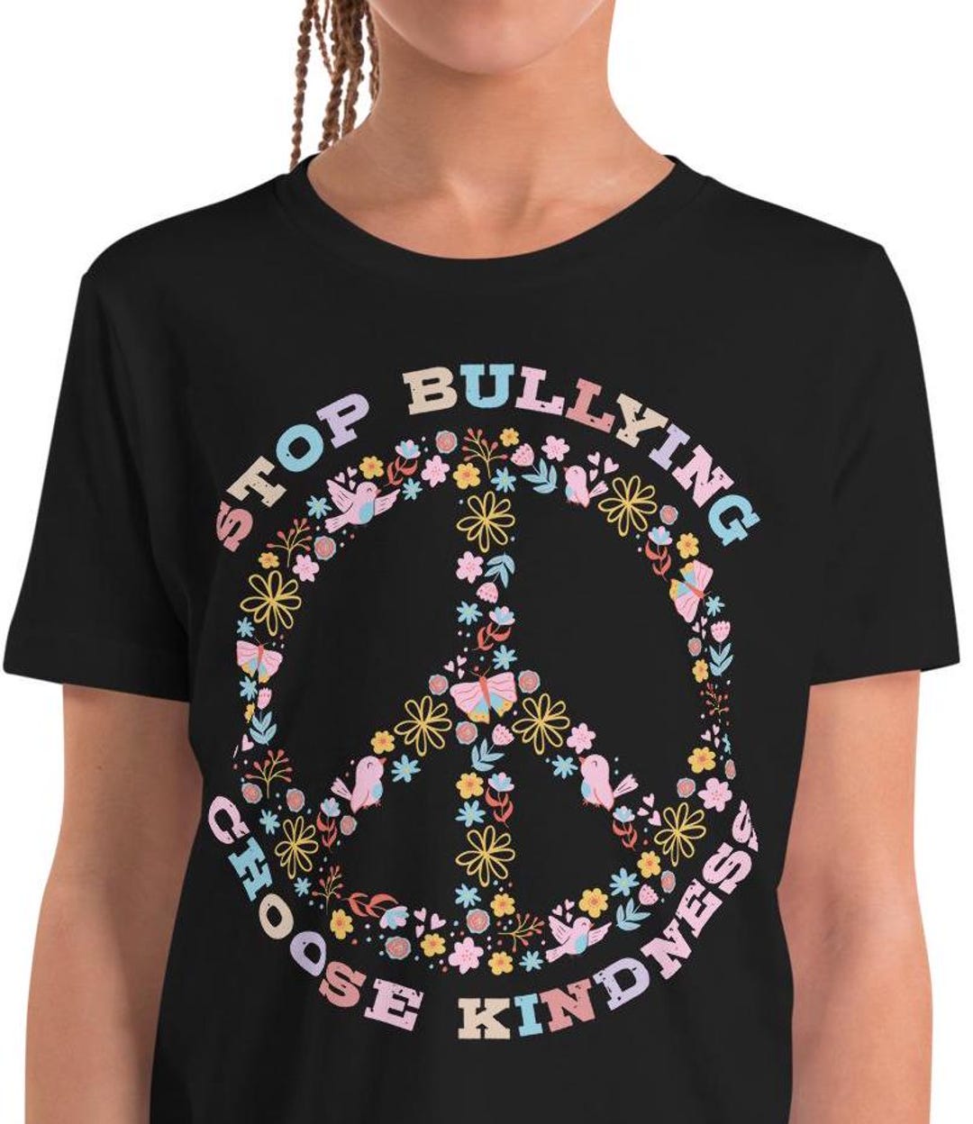 Stop Bullying Choose Kindness Peace Sign, Anti Bullying Positive ...