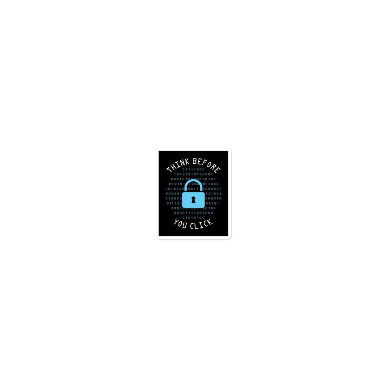 Cybersecurity Awareness Design - Think Before You Click, Internet ...