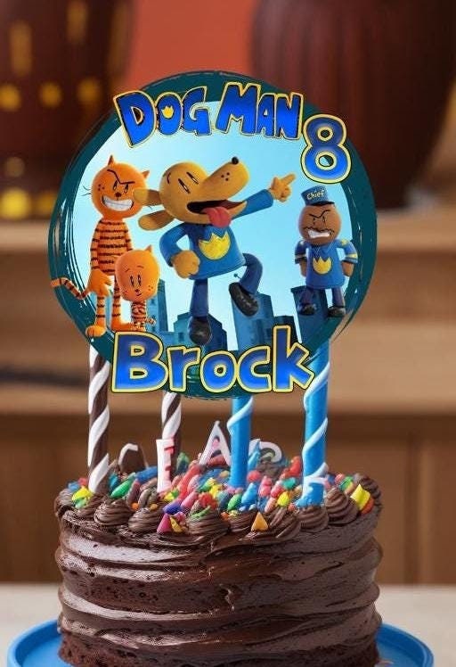 Ultimate Dog Man Movie Cake Topper – (digital Download Only) Limited ...