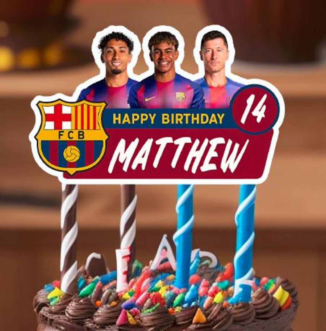 Barcelona FC Digital Cake Toppers – Digital Download (no Physical Item ...