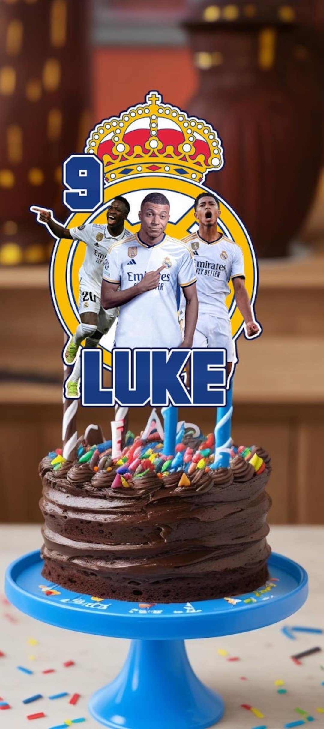 Décoration de gâteau Real Madrid - Téléchargement numérique ...