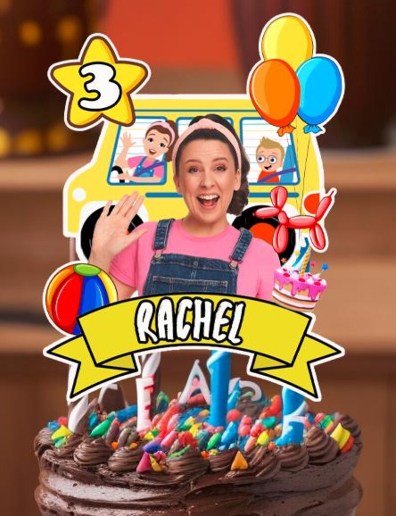 Ms Rachel Cake Topper | Digital Download | Toddler Birthday Party ...
