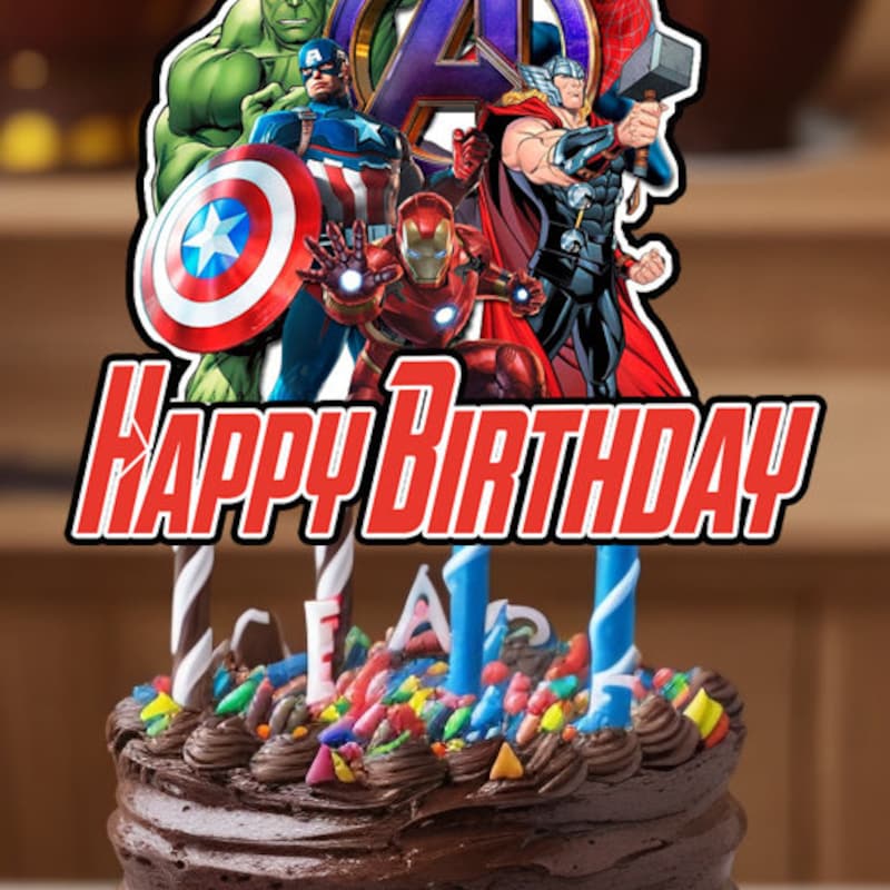 Avengers Cake Topper - Etsy