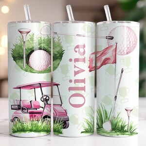 Golf Tumbler Pink, Women, Girls, 20oz Tumbler - Etsy