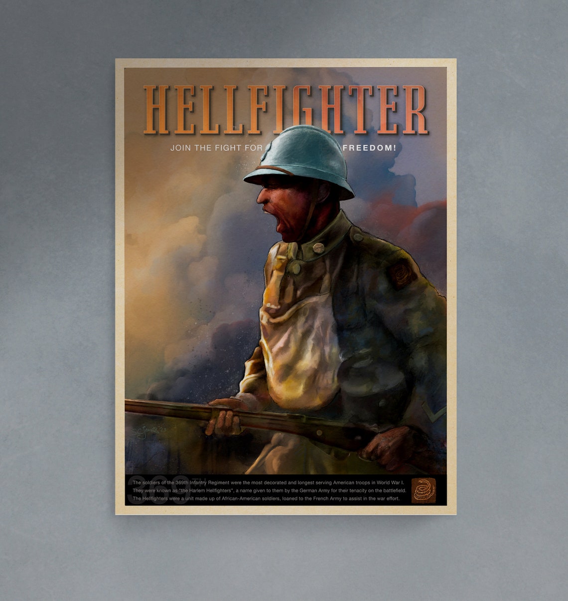 Harlem Hellfighter Poster - Etsy
