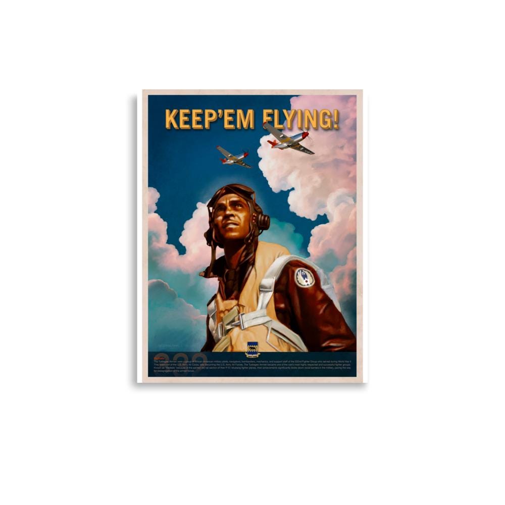 Tuskegee Airmen Poster - Etsy