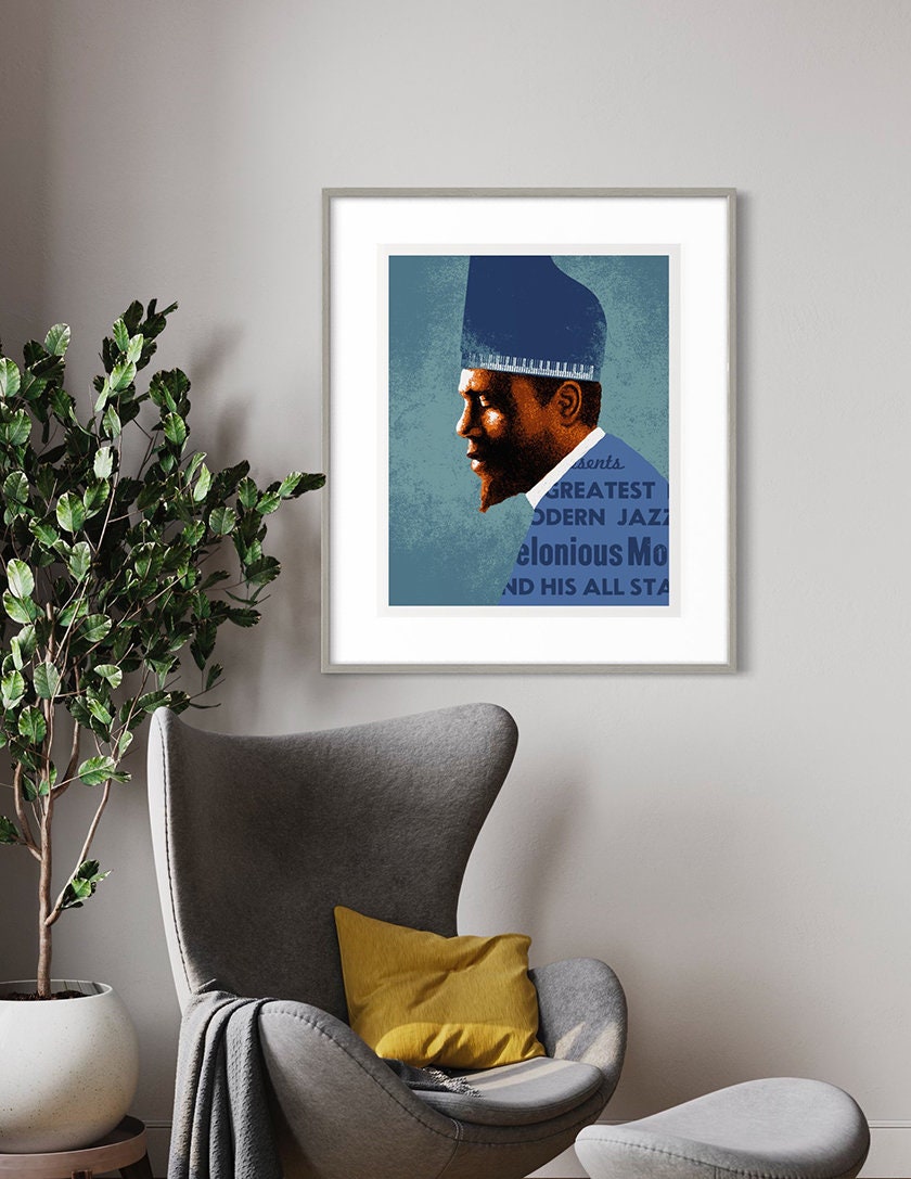 Thelonious Monk Concept Jazz Pianist Art - Etsy