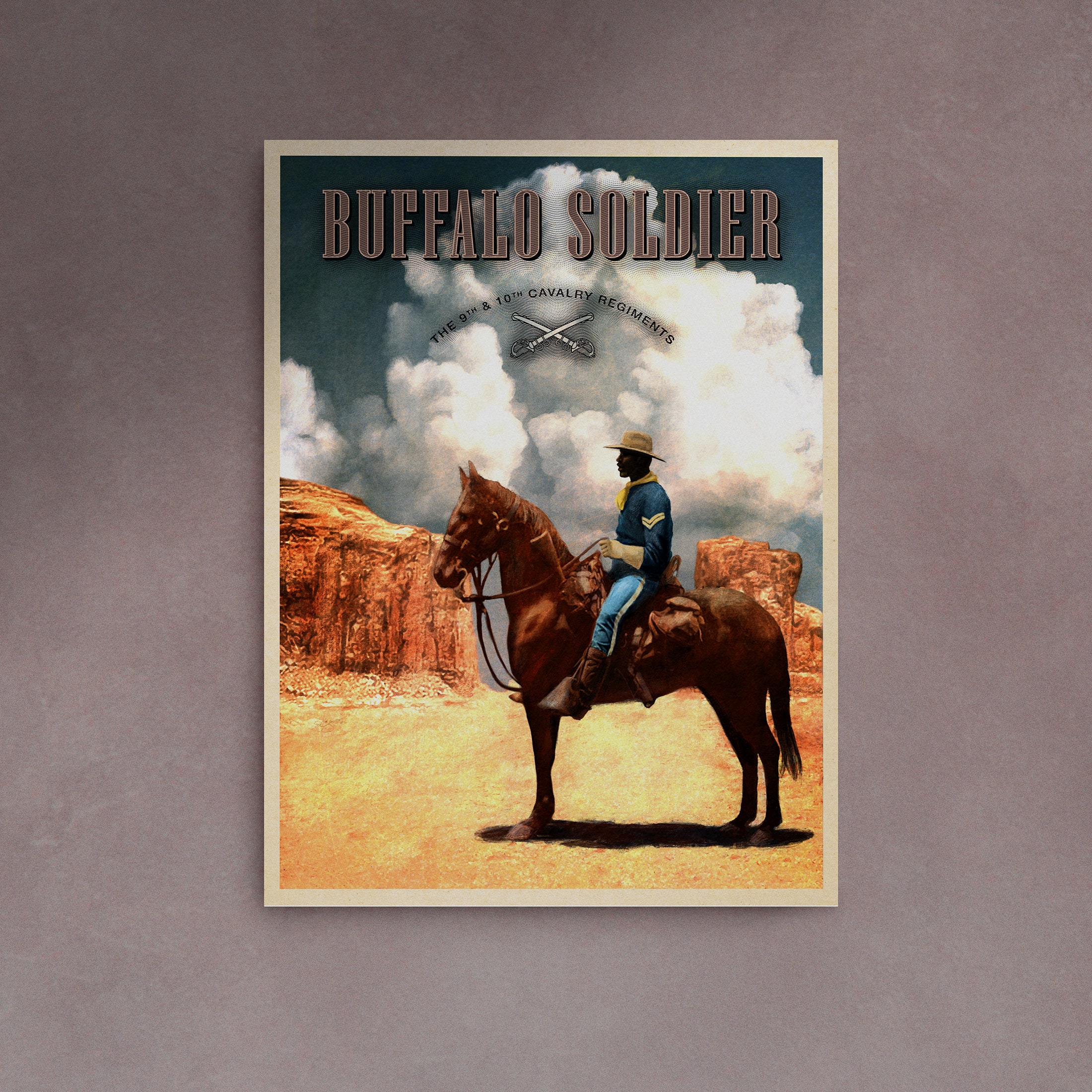 Buffalo Soldier Vintage-style Poster - Etsy
