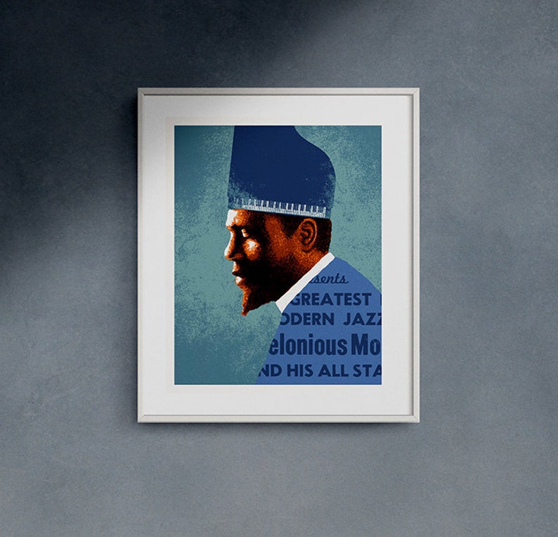Thelonious Monk Concept Jazz Pianist Art - Etsy