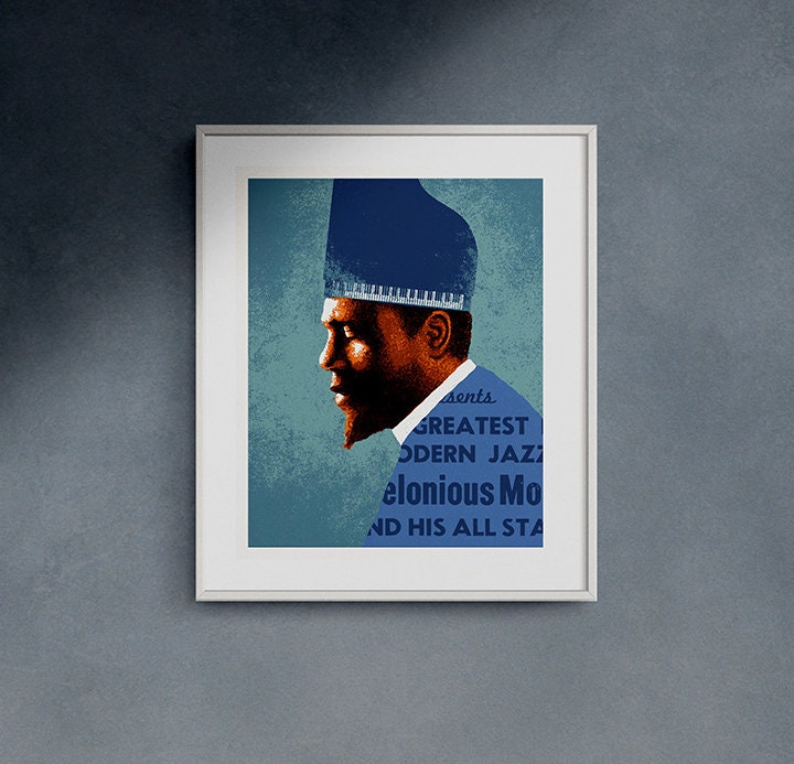 Thelonious Monk Concept Jazz Pianist Art - Etsy