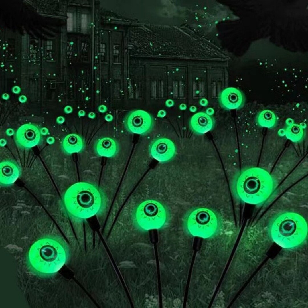 6LEDS Solar Eyeball Lights Halloween Ghost Eye Ghost Eye - Etsy