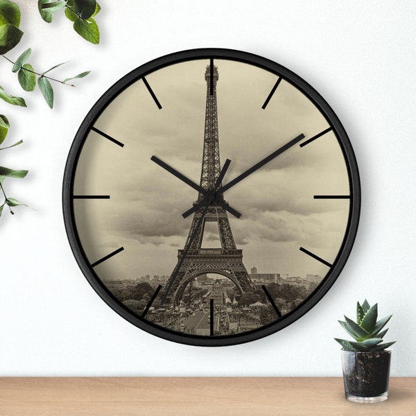 Eiffel Tower Wall Clock - Etsy