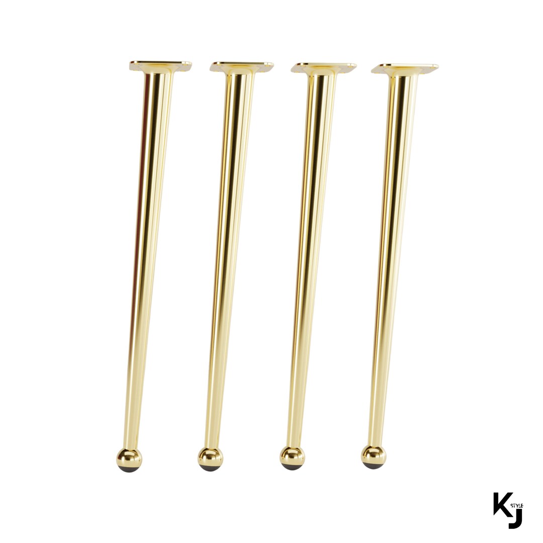 Gold Metal Table Legs - 16.5-inch Steel Bench Legs - Set of 4 - Etsy