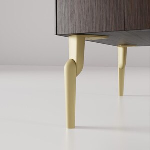 Modern Metal Furniture Legs: 9-inch Black Cabinet Feet - Etsy