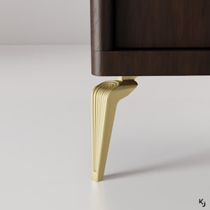 Modern Metal Furniture Legs: Black & Gold Cabinet, Sofa, Dresser Feet ...