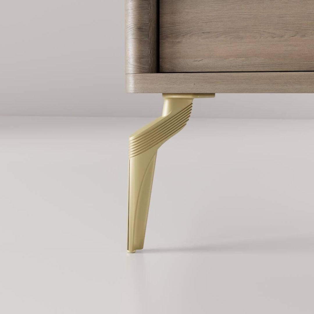 Modern Gold & Black Metal Furniture Legs - (8 Inch/20 Cm) Height - Etsy