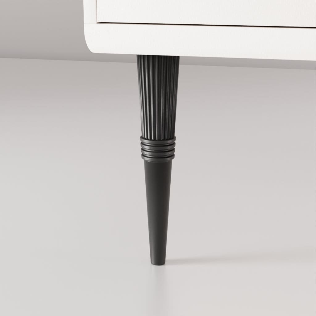 Black Furniture Leg, 8 Inch 20cm Modern Cabinet Feet, Sofa and Couch ...
