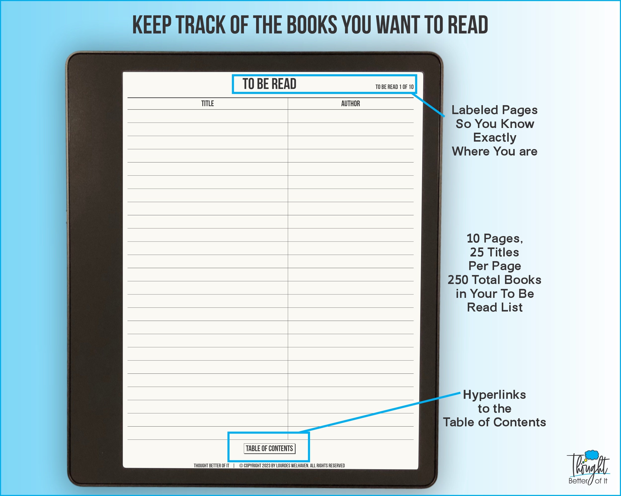 Kindle Scribe Reading Journal & Review Log - Etsy