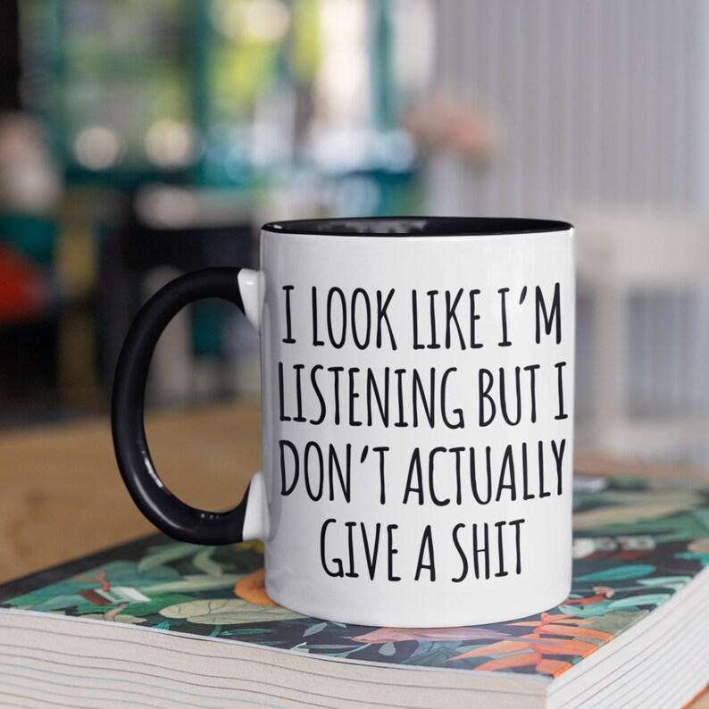 Funny Gift for Co-worker Office Cuss Word Mug I Don't Actually Give a ...