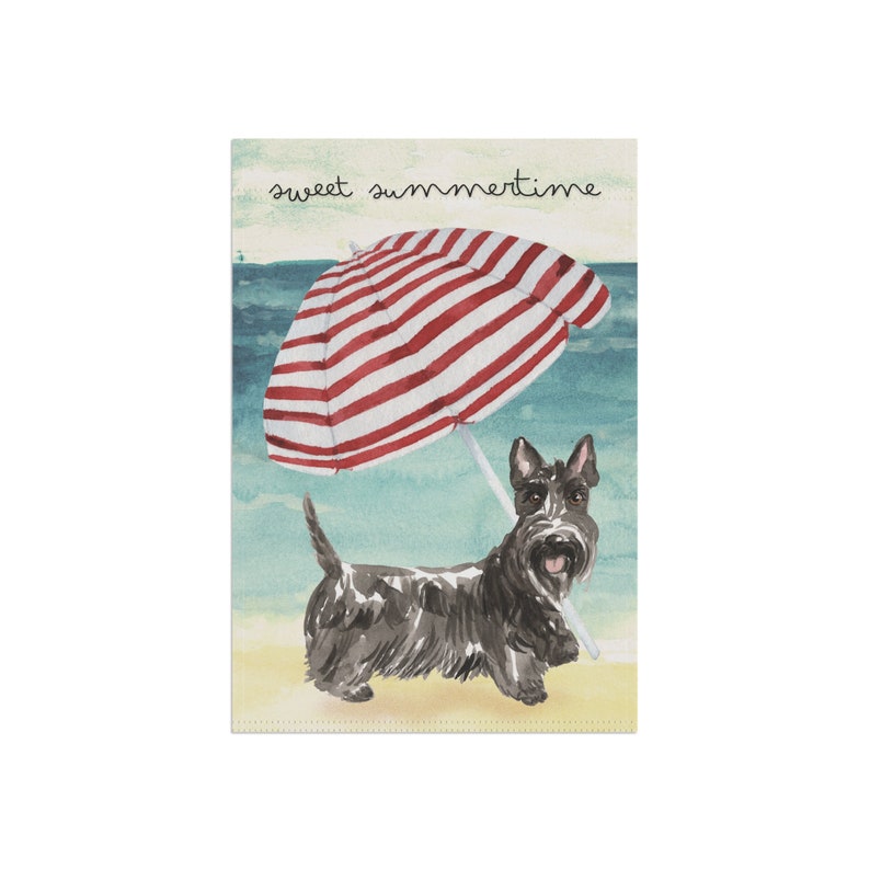 Schnauzer Dog Yard Flag Summertime Porch Flag Scottish Terrier ...