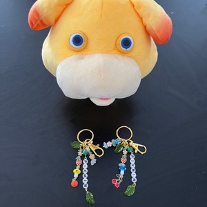 Pikmin Inspired Keychain - Beautifully Made With Charms and Beads ...