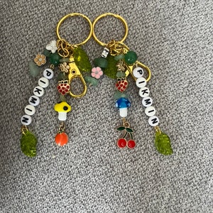 Pikmin Inspired Keychain Beautifully Made With Charms and Beads. Choose ...