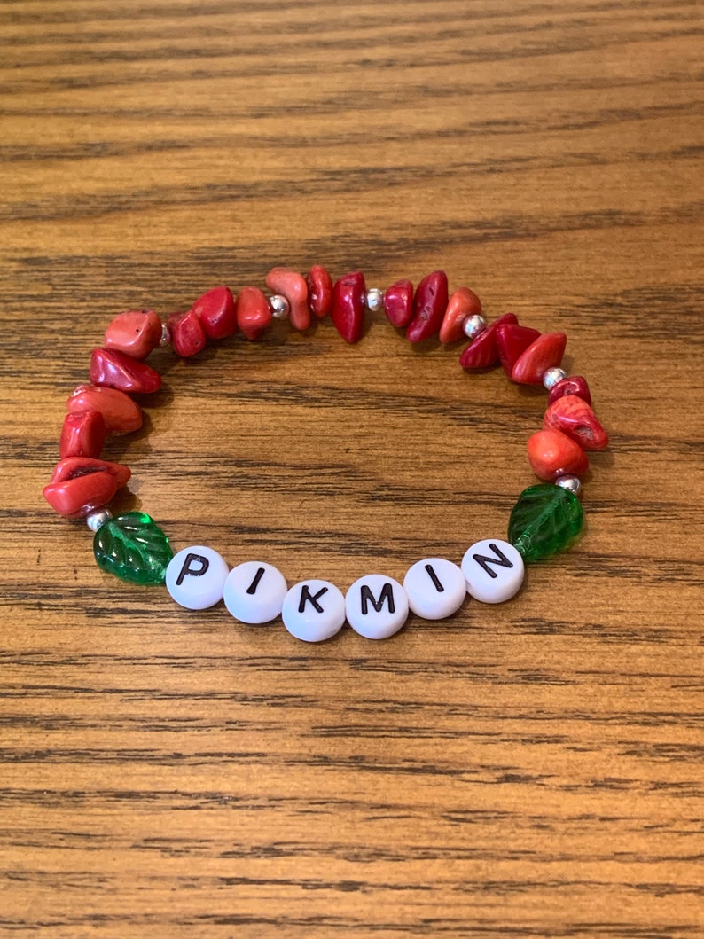 Pikmin Inspired Bracelet With Gemstones. Pair Your Favourite Pikmin ...