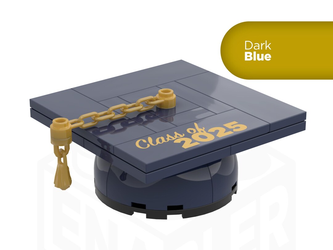 Dark Blue LEGO Graduation Cap - Etsy