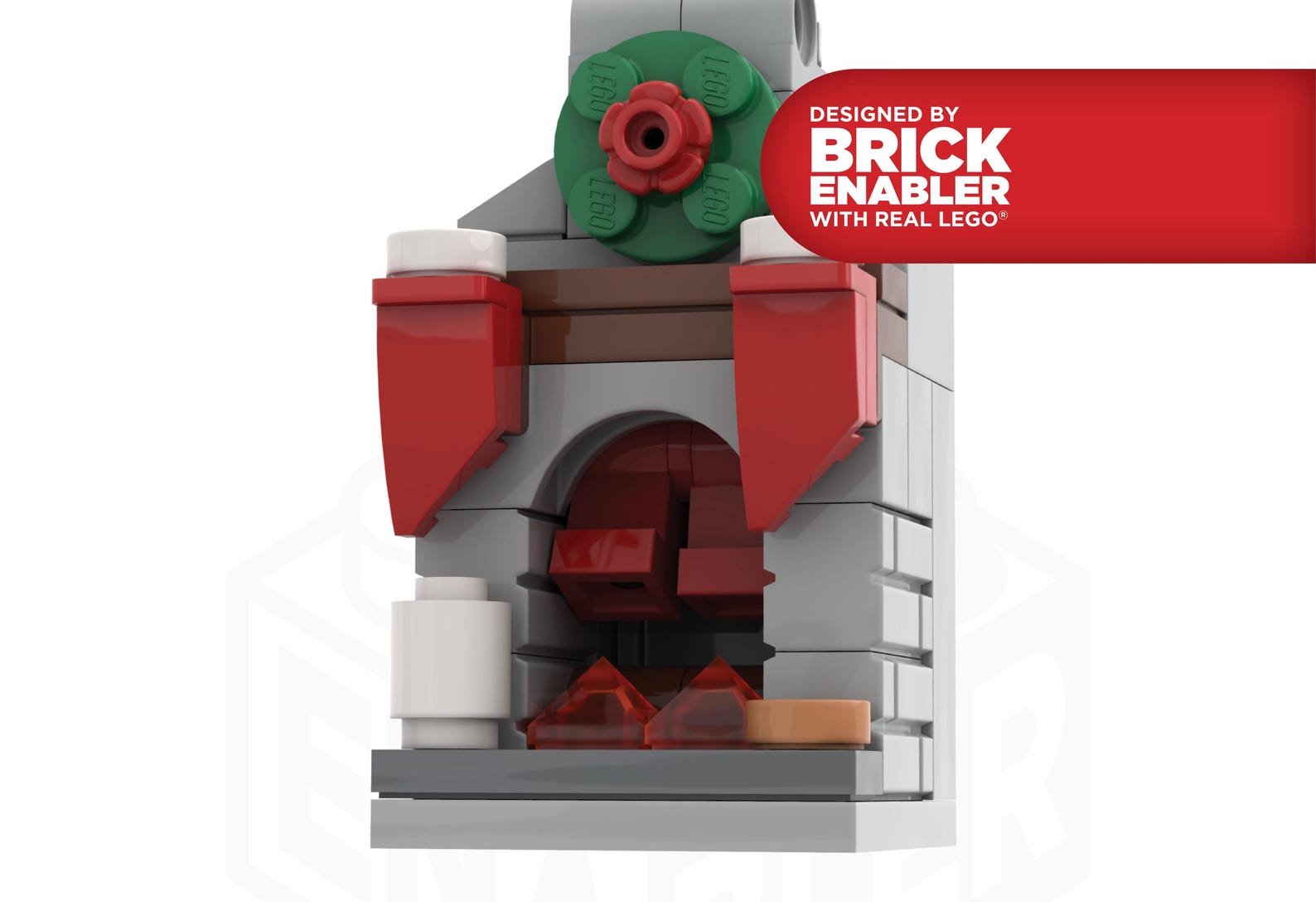 Santa in the Chimney Ornament | Christmas Tree Holiday Ornament | Made ...