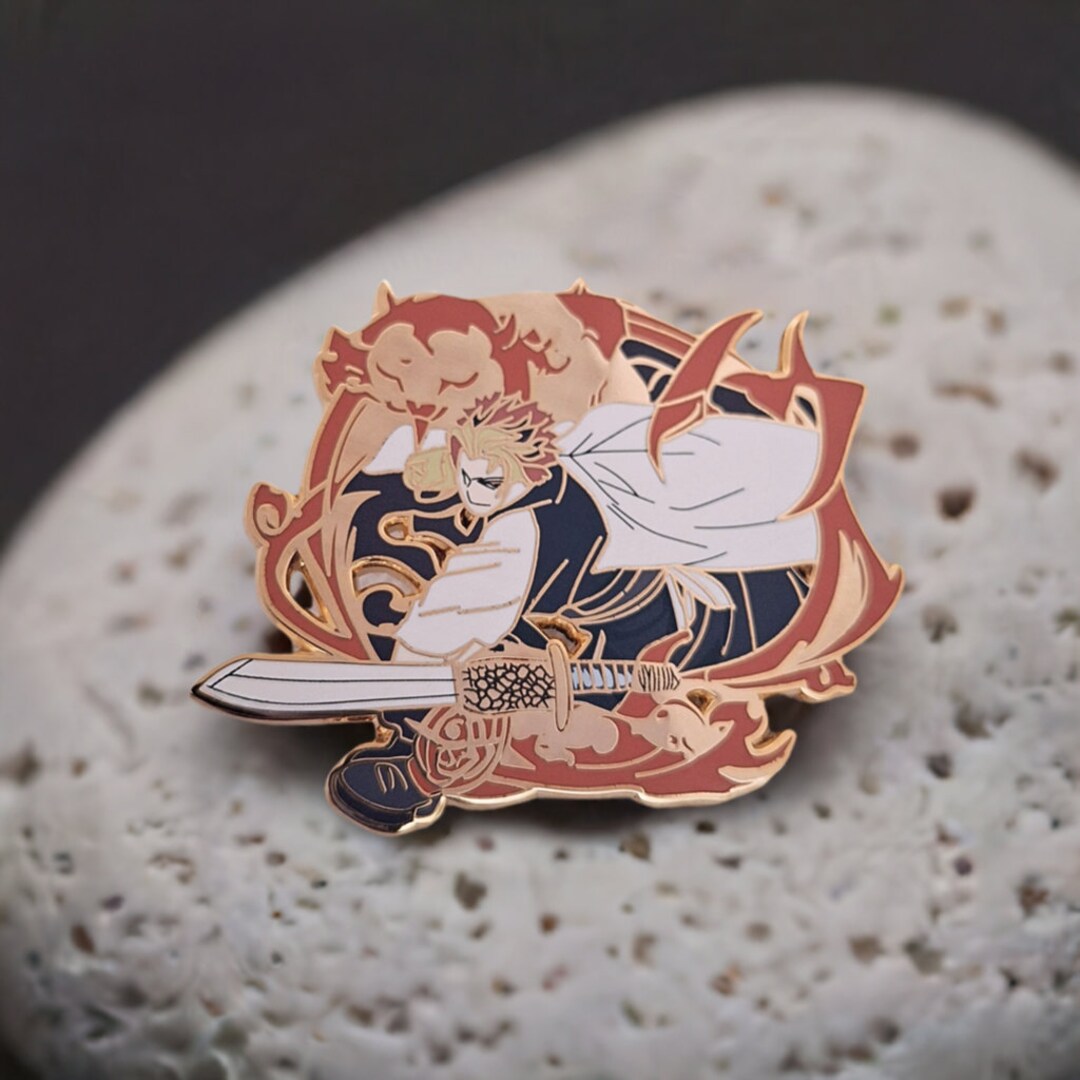 The Unique Swordsman Enamel Badge Backpack Brooch Collectible Pin ...
