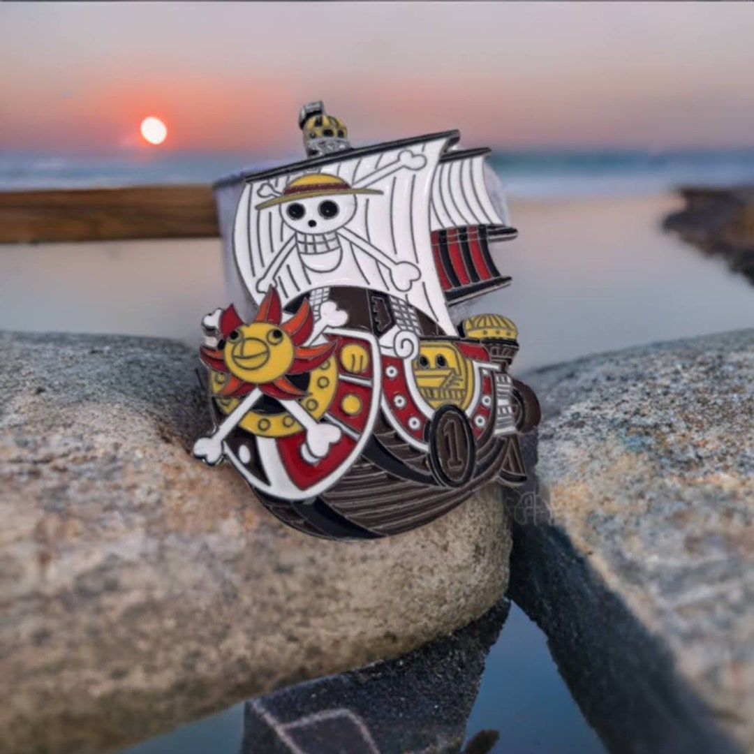 Large Thousand Sunny Enamel Lapel Pin Backpack Brooch Collectible Pin ...