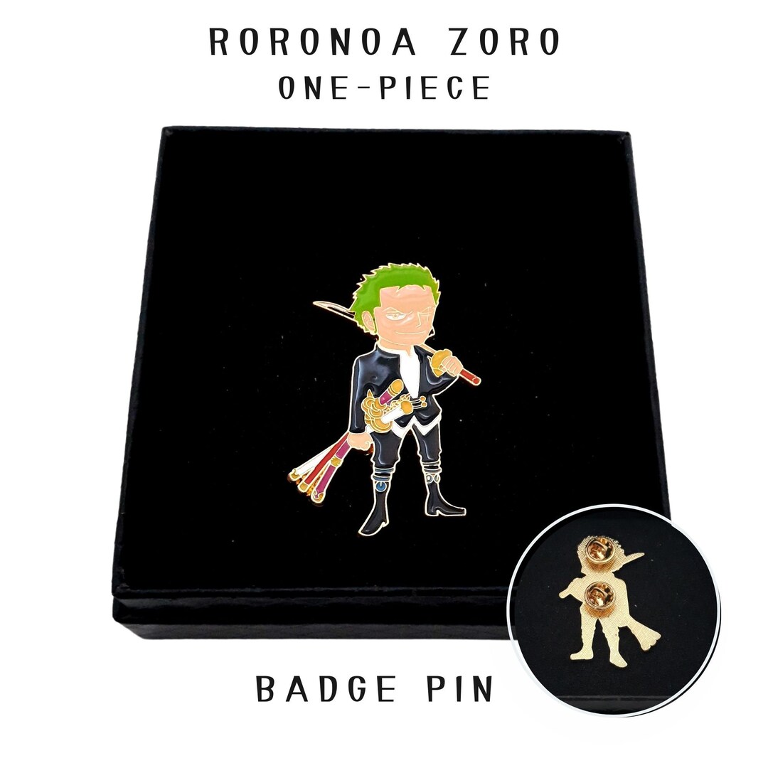 Anime Pirate Hunter Roronoa Zoro Badge Brooch Backpack - Etsy