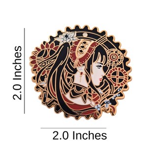 One-of-a-kind Tokisaki Anime Brooch Enamel Pin. Colorful Cartoon ...