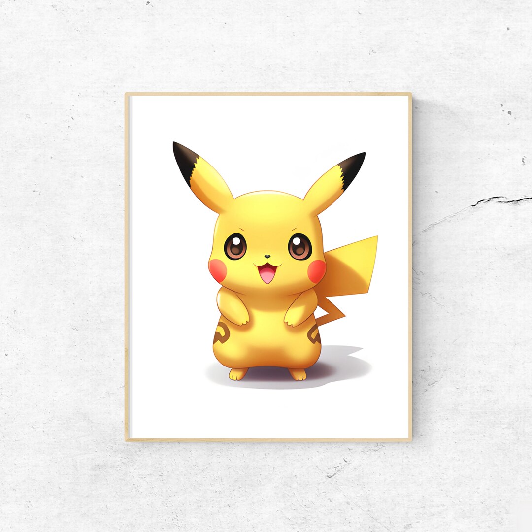 Pokemon Pikachu Wall Print Pokemon Pikachu Pikachu Print Pikachu Wall ...