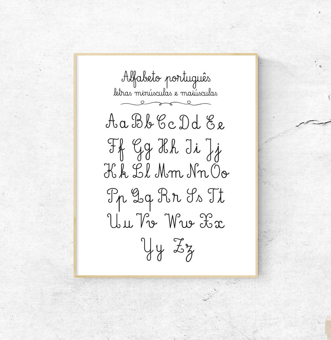 Alfabeto Português | Letras Maiúsculas Portuguesas | Portuguese ...