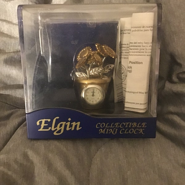 Elgin Mini Clock - Etsy UK