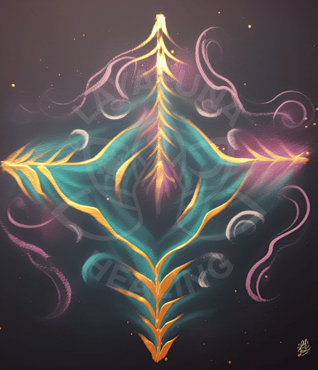 Light Code Digital Art, Heart Chakra Activation, Self Care Gift, Heart ...