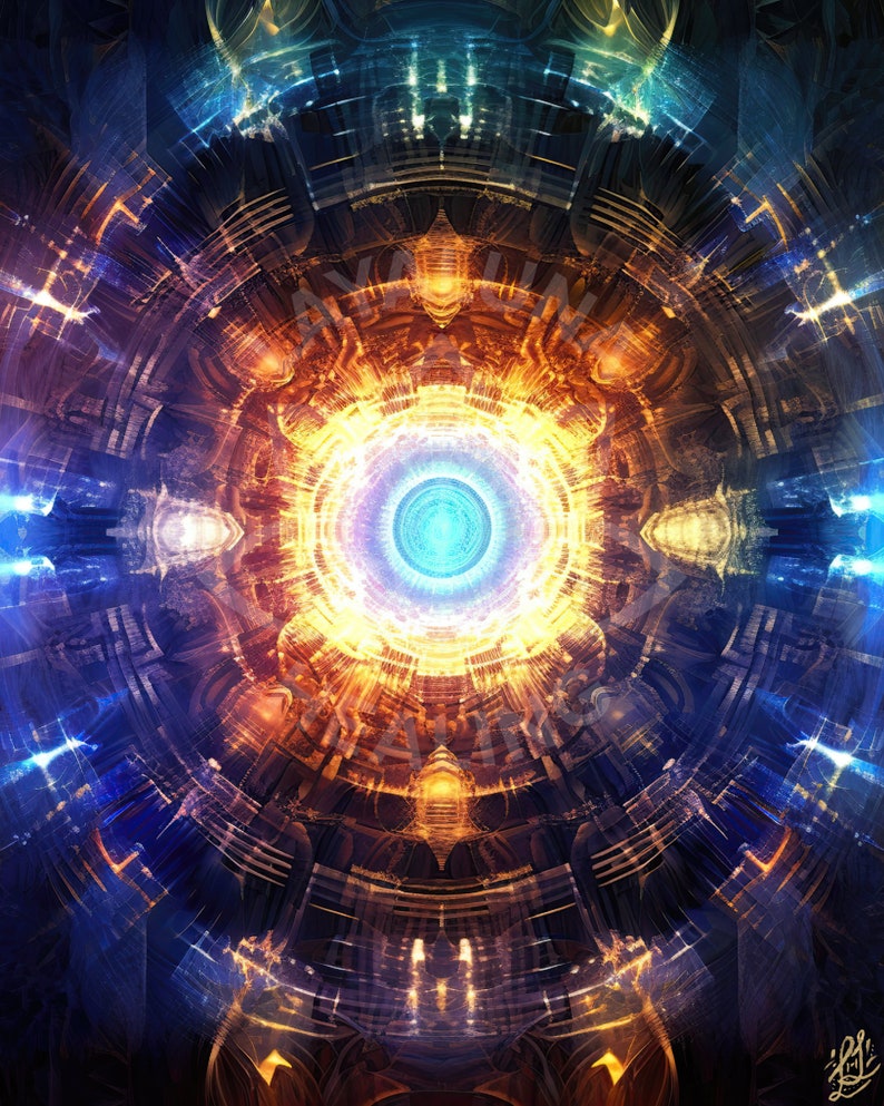 Astral Travel, Light Code Art, Light Code Print, Spiritual Art and ...