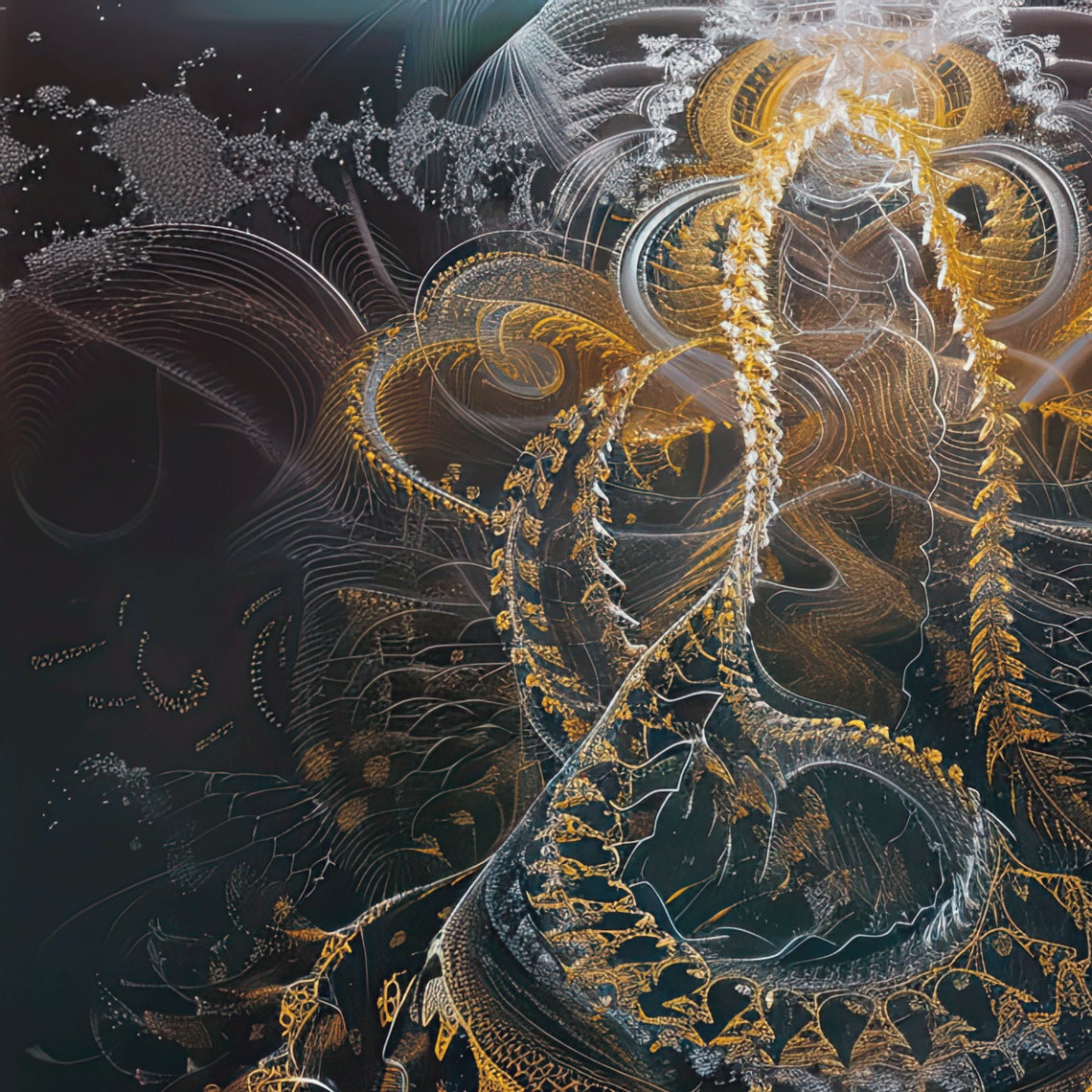 Light Code Digital Art, Flow Light Code, Spiritual Art, Wall Art ...