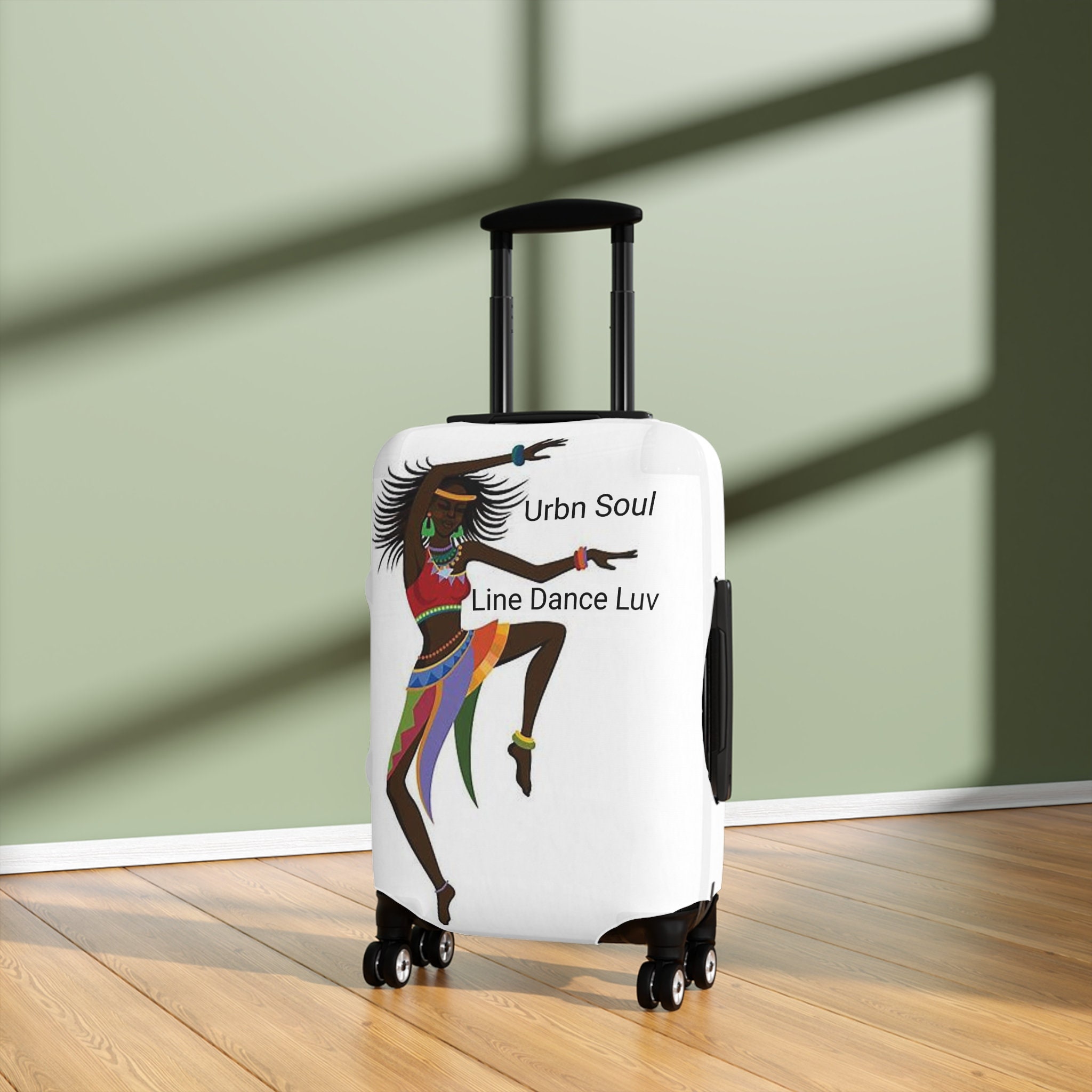 Luggage Cover/african DANCER Suitcase Protector, Travel or Line Dance ...