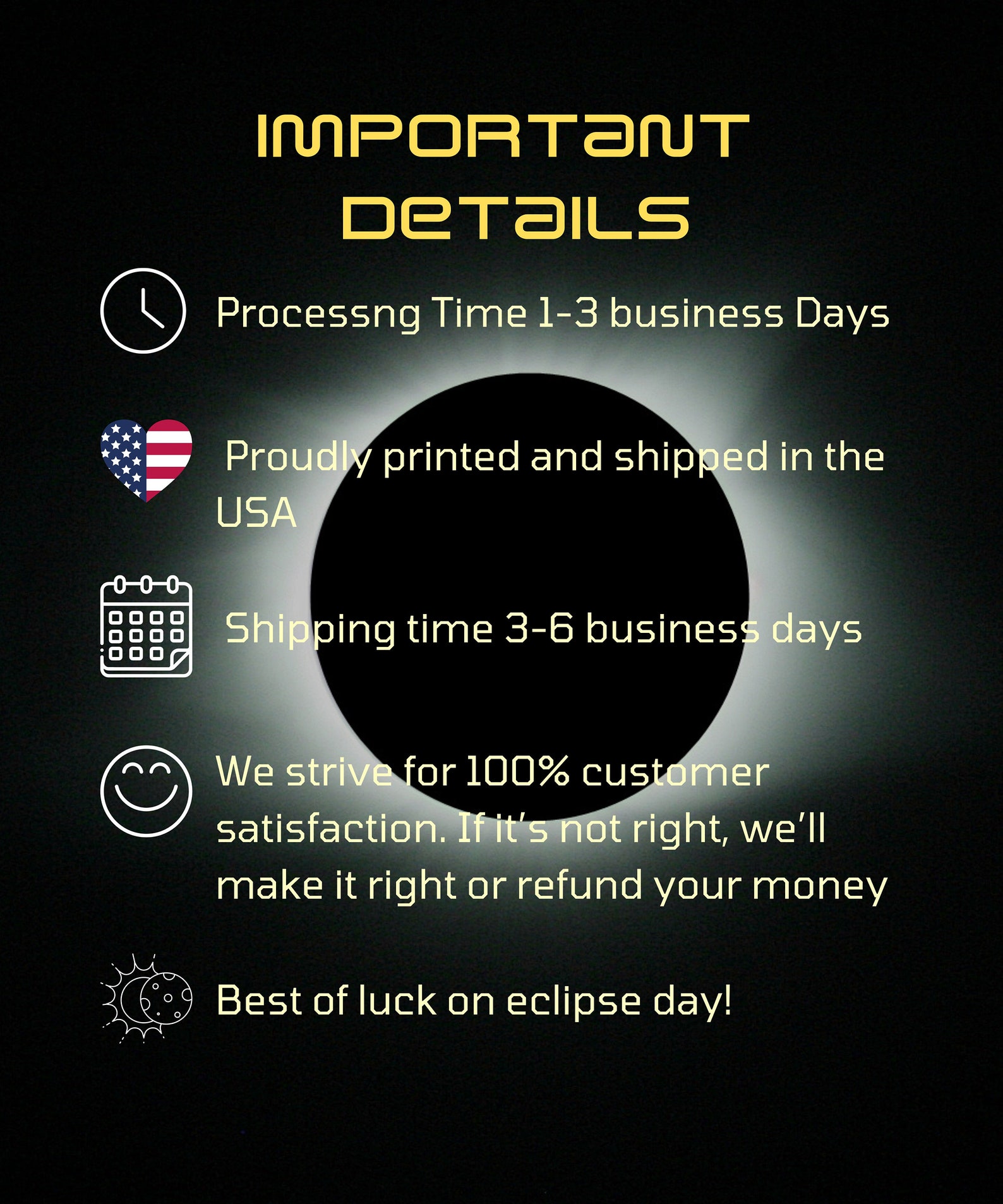 Total Eclipse Mug, 15 Oz Coffee Cup, 2024 Total Solar Eclipse ...