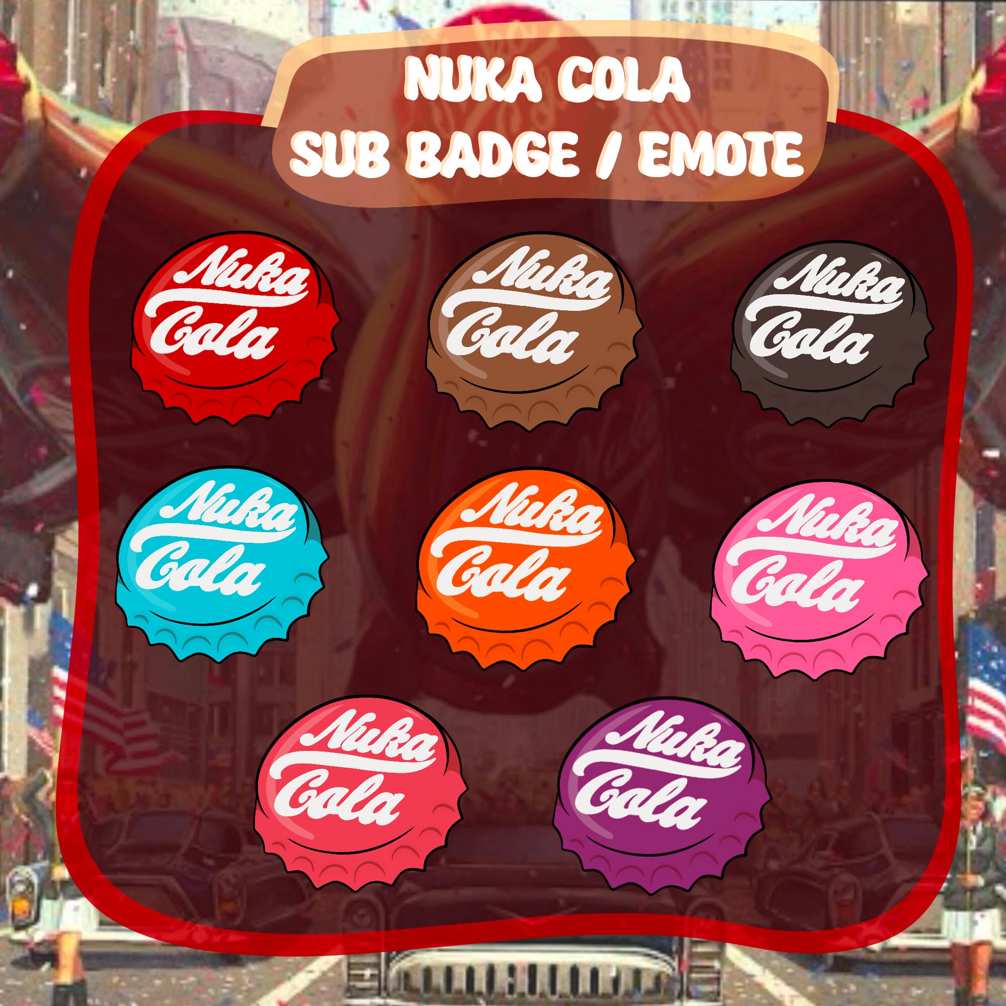 Fallout Sub Badges Fallout Emotes Fallout Twitch Sub Badges Kick Sub ...