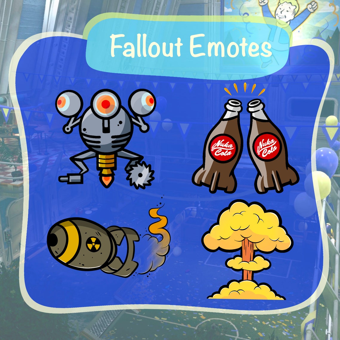 Fallout Emote Pack Twitch Emotes Kick Emotes Discord Emotes - Etsy