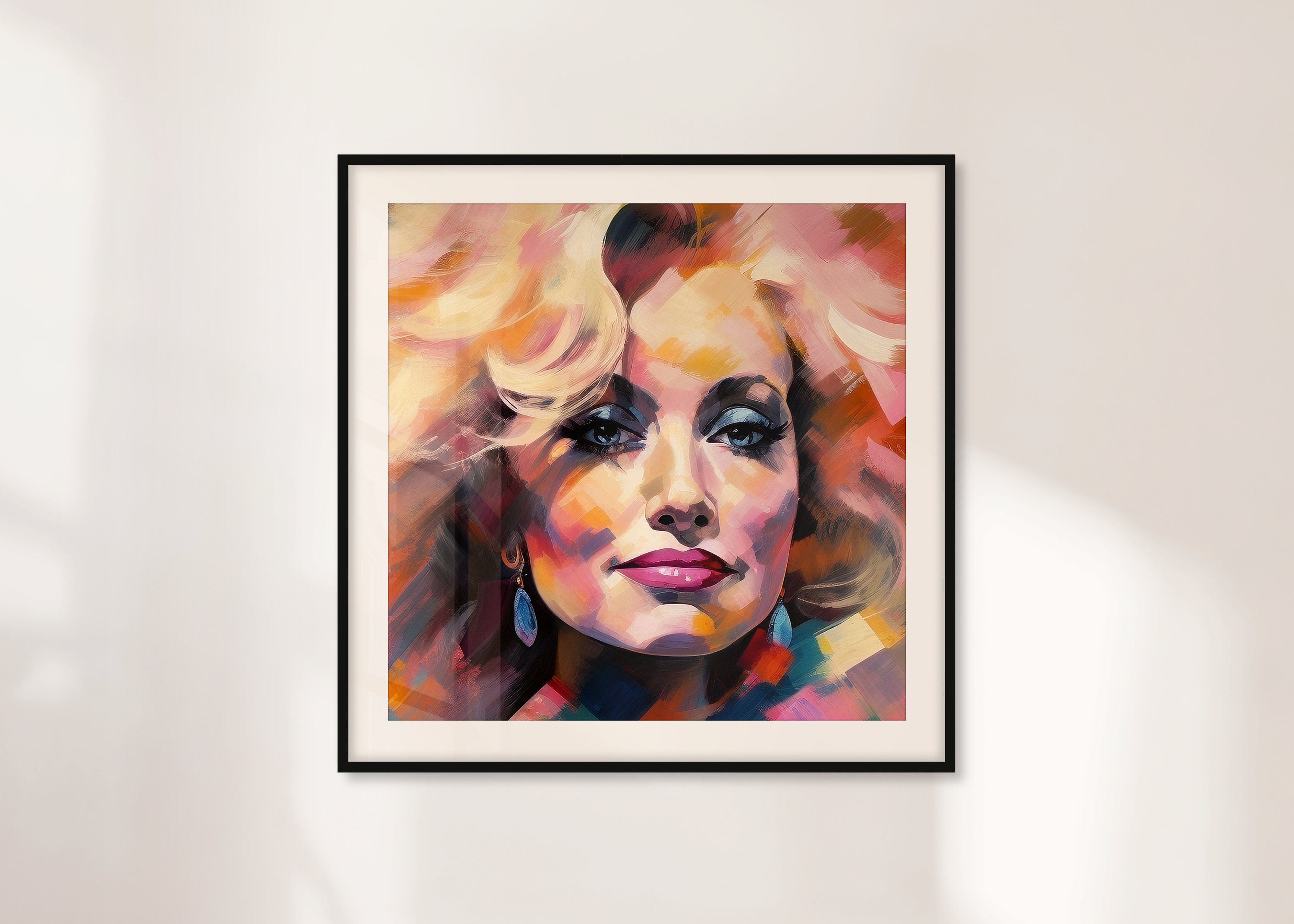Dolly Parton Digital Oil Painting Portrait, Fine Art Poster, Gift for ...