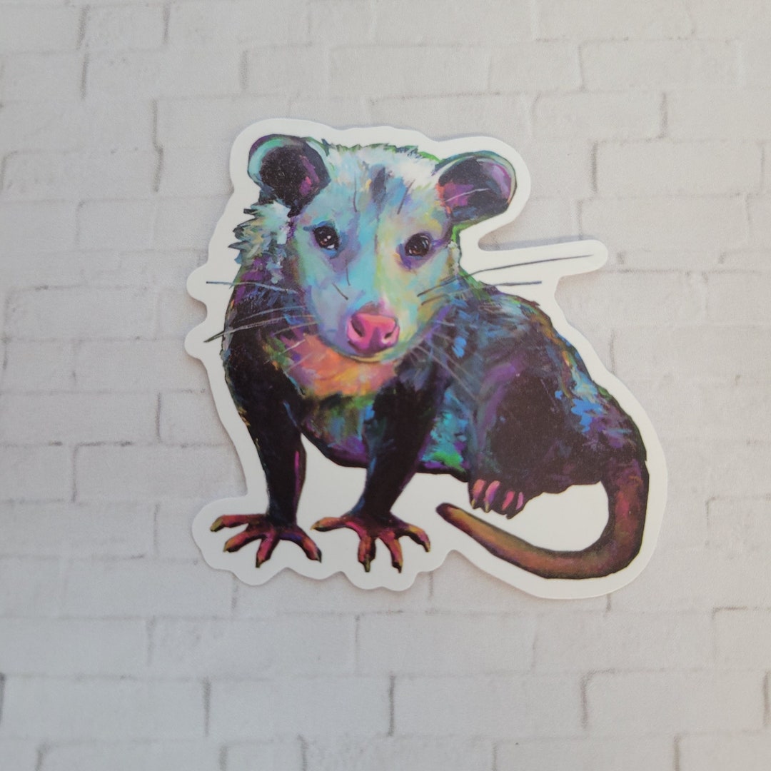 Possum Sticker/ Water Bottle Laptop Notebook Sticker/ Glossy - Etsy