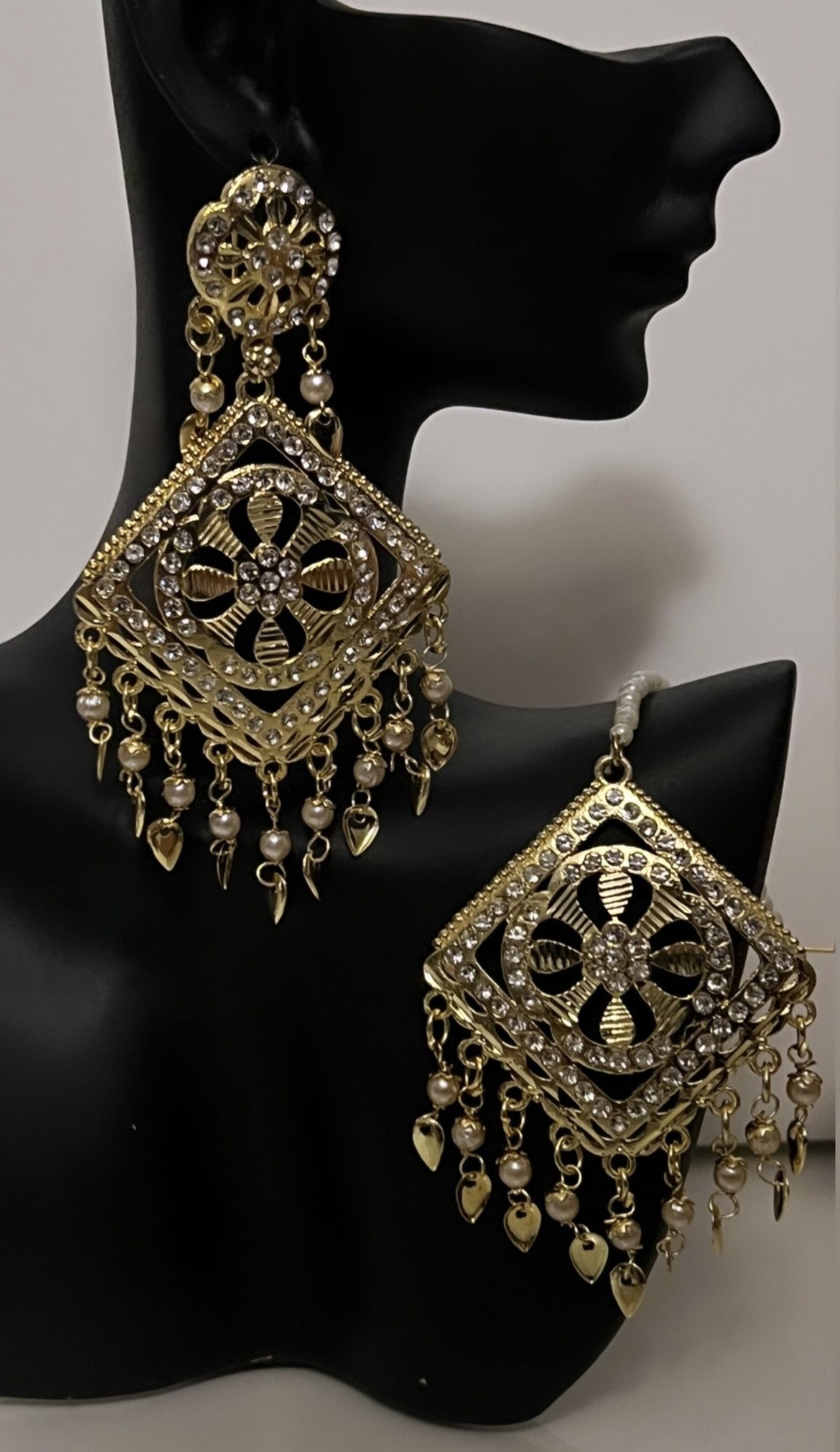 Indian Gold Plated Set With Stones Womens Jewellery Sets Asian ...