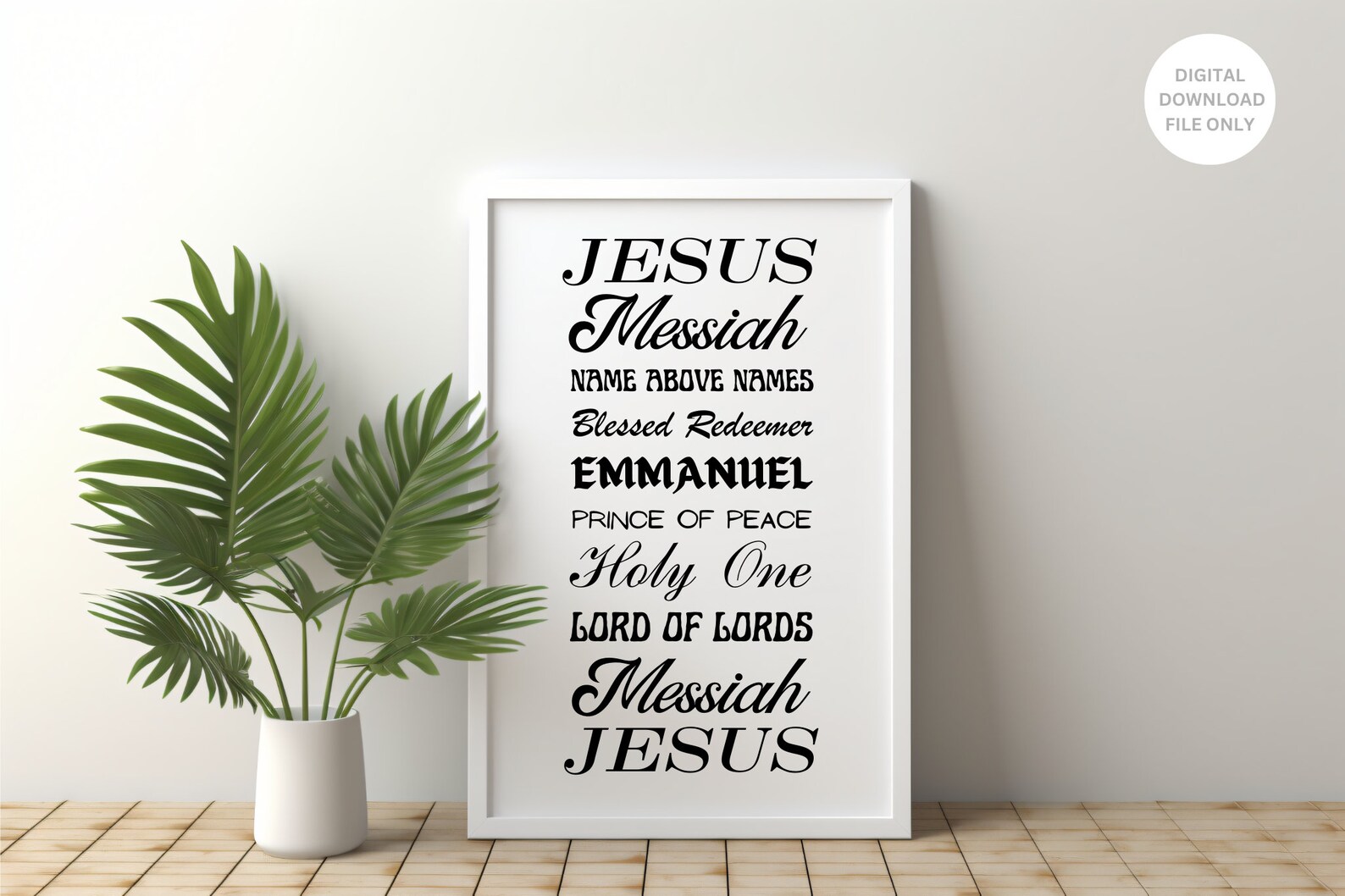 25 Names of Jesus Advent Set Names of Jesus Printable 25 Names of Jesus ...