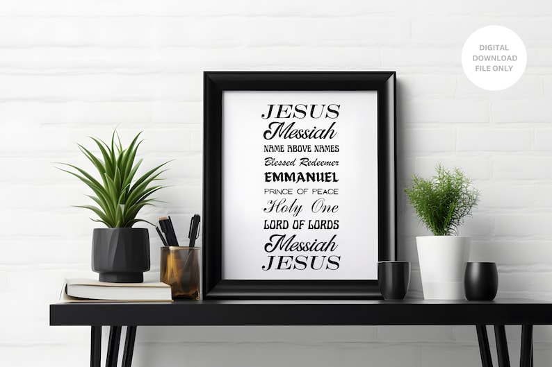 25 Names of Jesus Advent Set Names of Jesus Printable 25 Names of Jesus ...