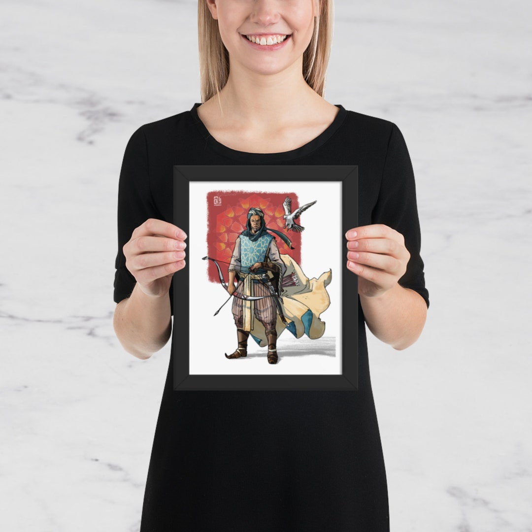 Character Design - Rakan Framed Digital Illustration Print - Etsy